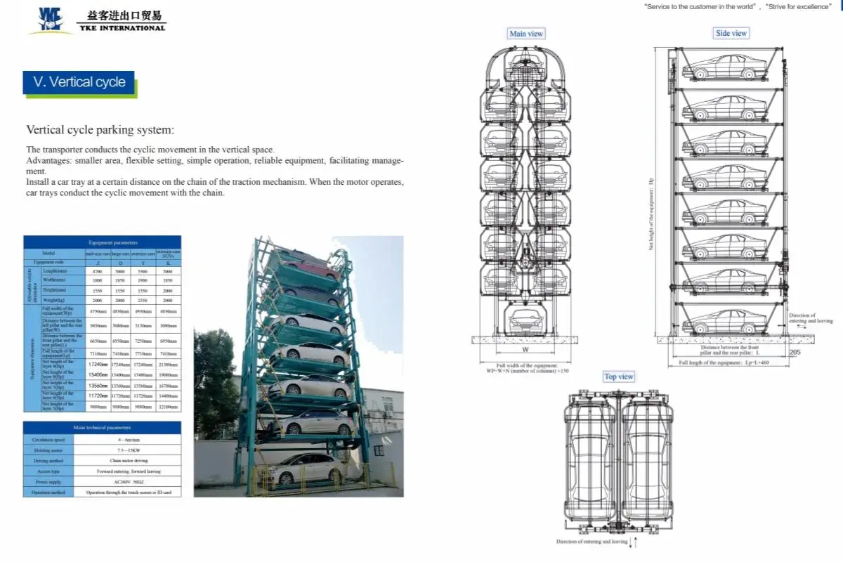Rotary Tower Parking System for 16 Cars - YKEINT-AUTO